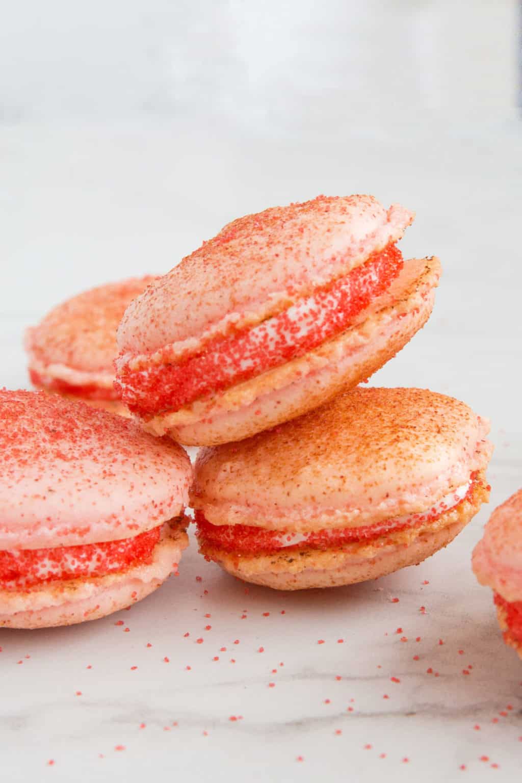 Strawberry Cheesecake Macarons Recipe | Wanderzest