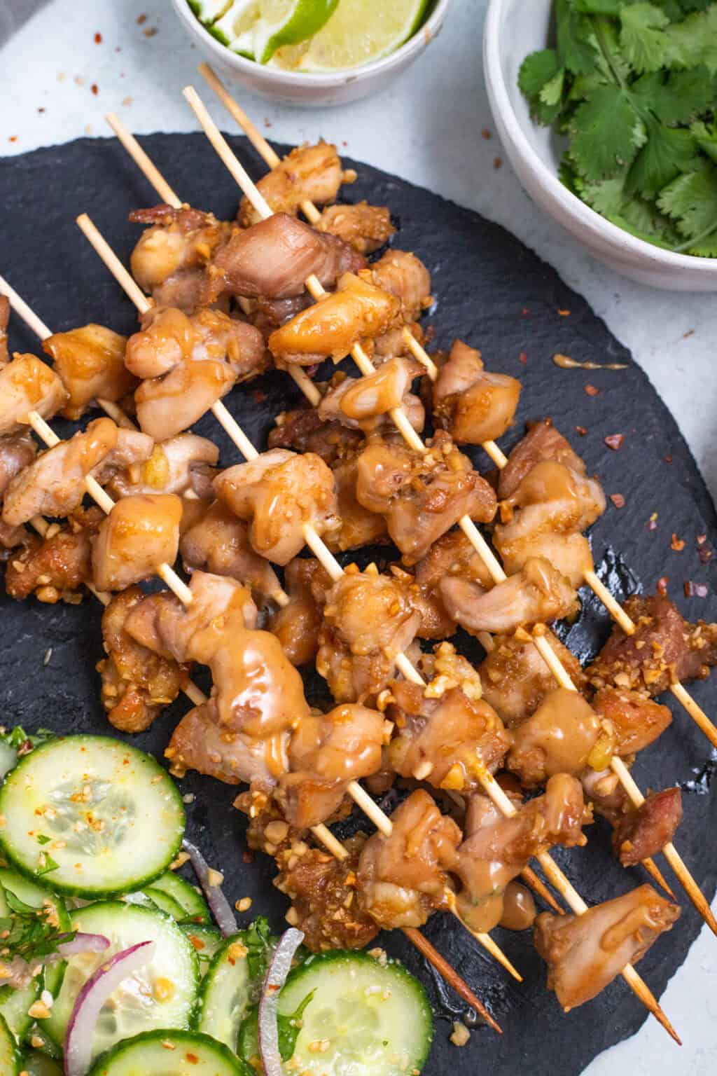 Baked Chicken Satay | Wanderzest